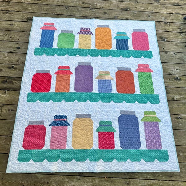 Canning Jars Quilt - Etsy