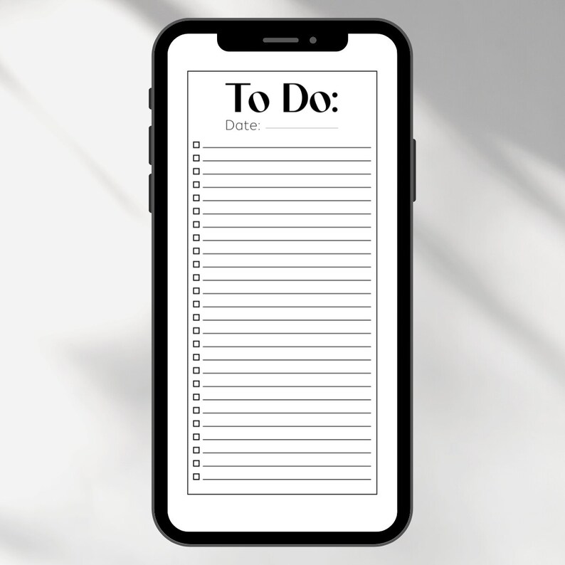 White to Do List - Etsy