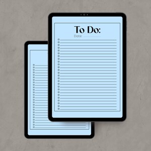 Light Blue to Do List - Etsy
