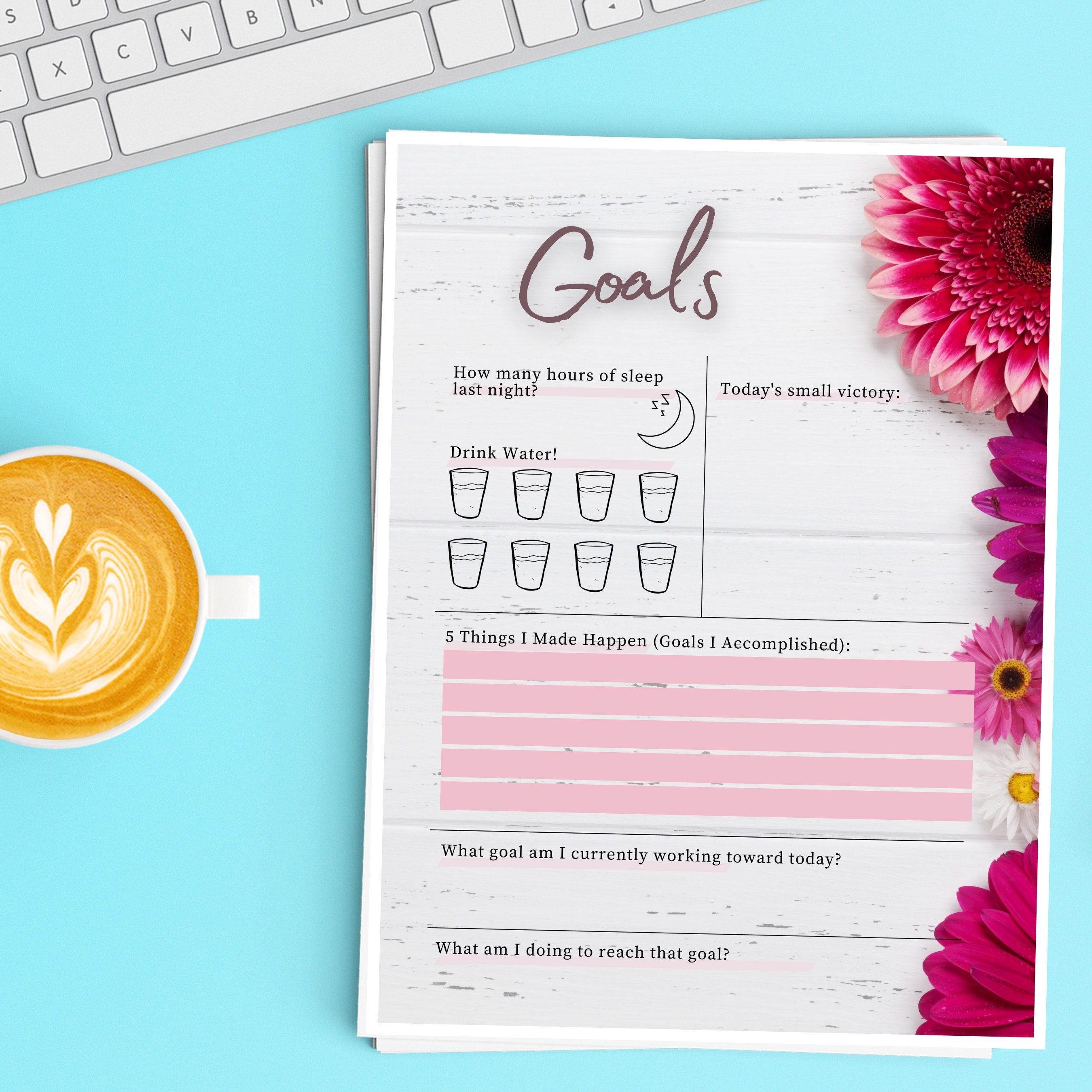 Embrace the Day Printable Daily Gratitude and Goal Setting Journal - Etsy