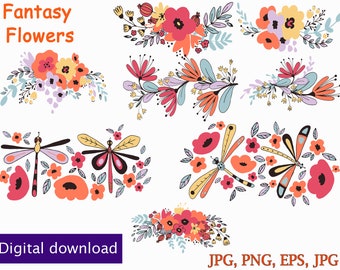 Fantasy Flowers | Etsy