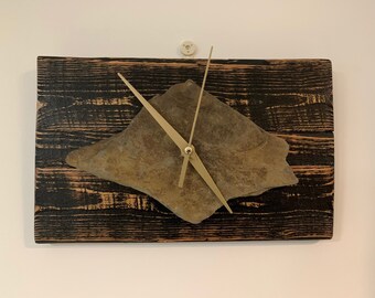 Slate Wall Clock - Etsy UK