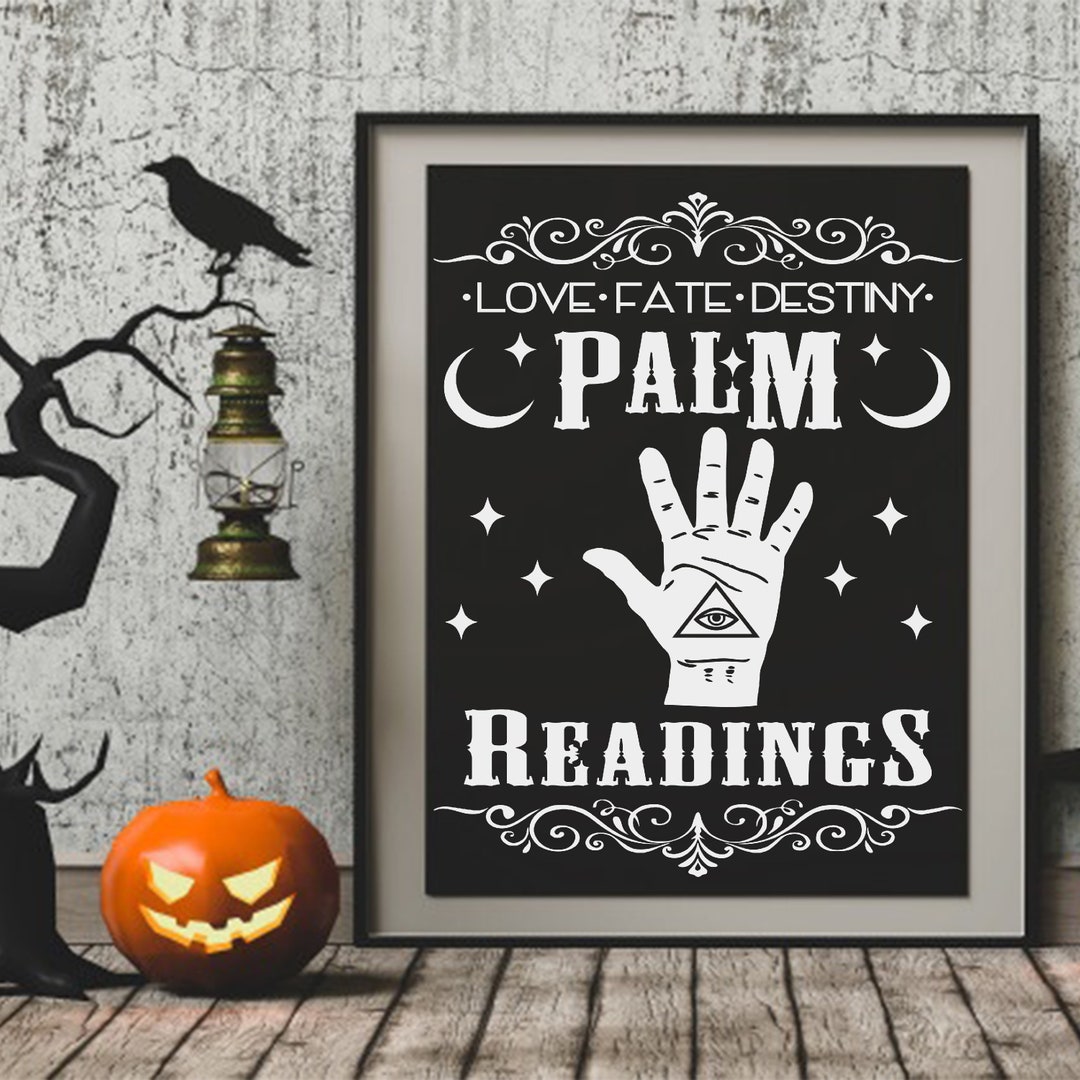 Palm Reading Sign SVG PNG JPEG Digital Cut File - Etsy Australia