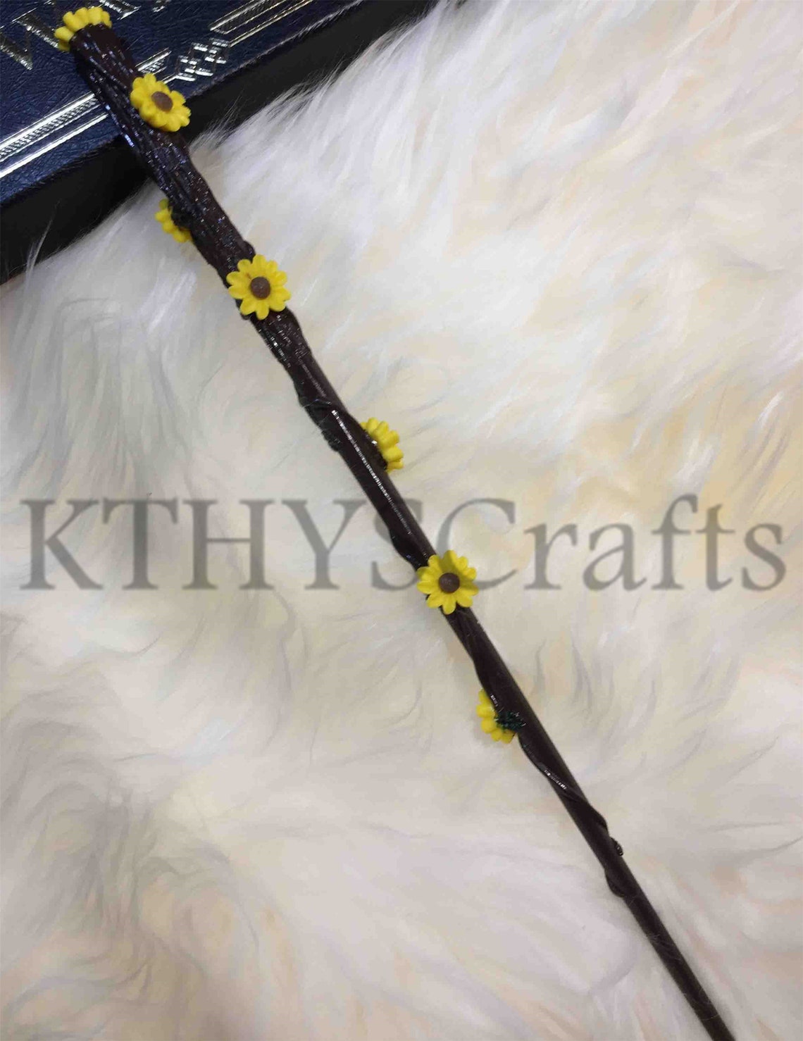 Lovely Yellow Flower Magic Wand Floral Wand.handmade Flower - Etsy