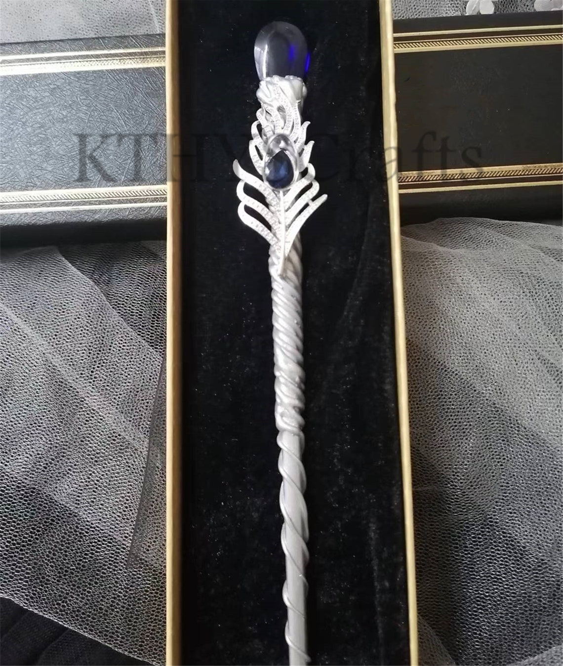Mystic Snow Queen Wand Magic Wand.handmade 32cm Wand.wizard - Etsy