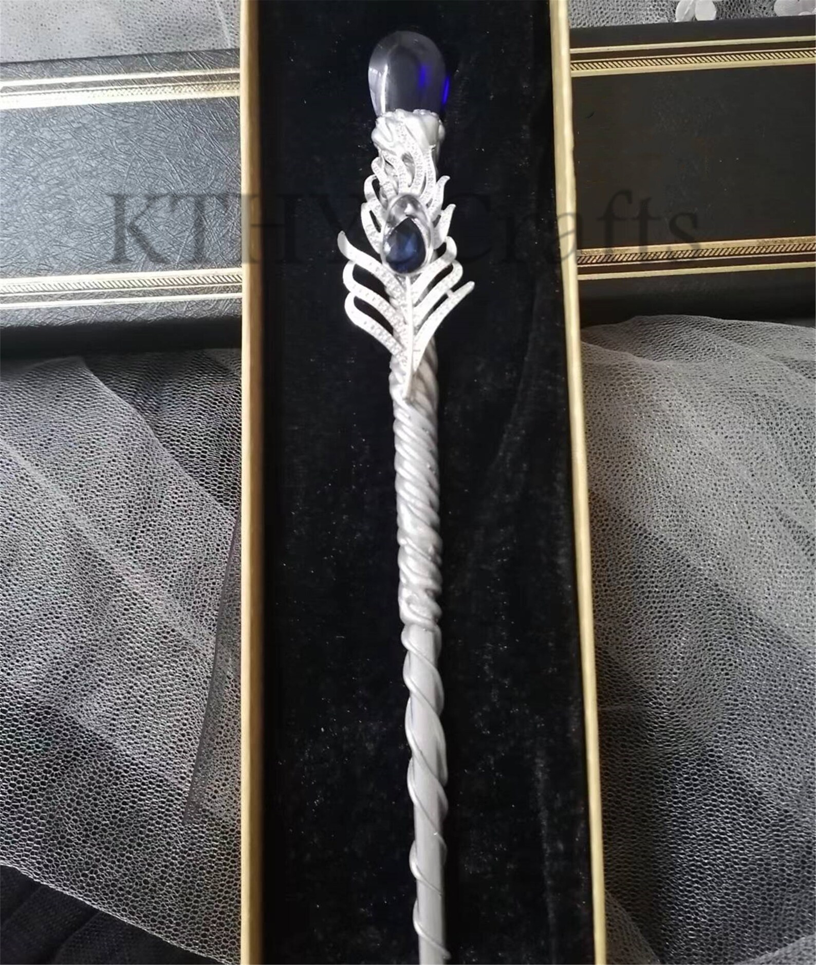 Mystic Snow Queen Wand Magic Wand.handmade 32cm Wand.wizard - Etsy