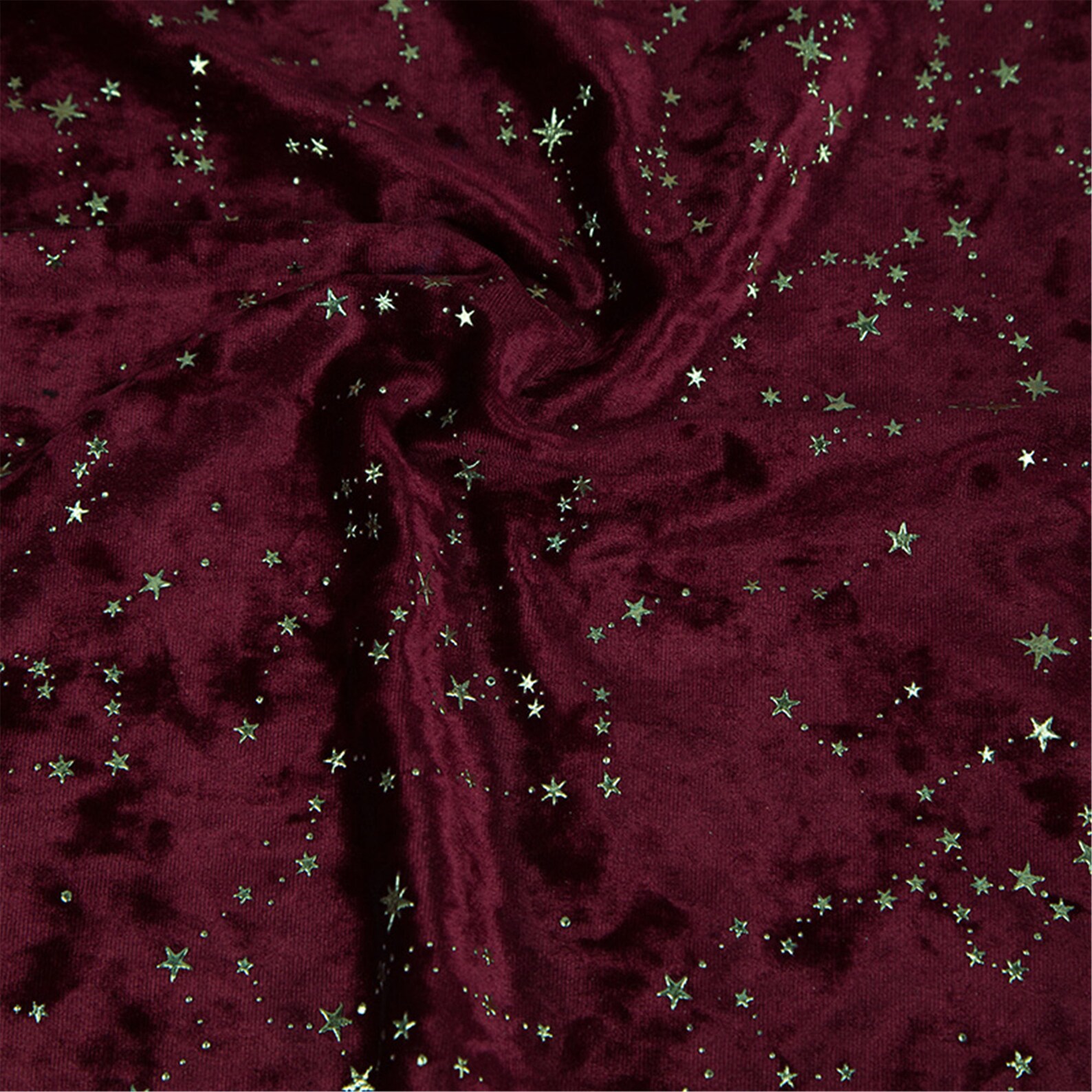 Fantasy Velvet Constellation Fabric Velvet Gold Star Fabric - Etsy