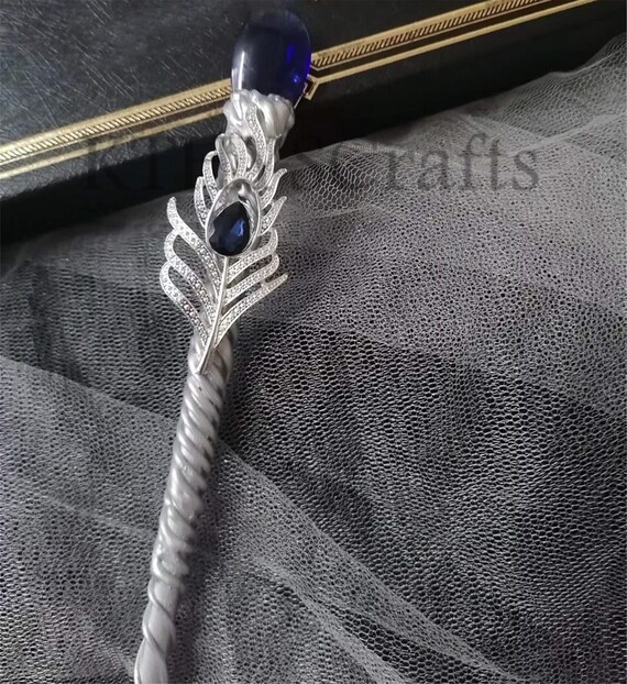 Mystic Snow Queen Wand Magic Wand.handmade 32cm Wand.wizard - Etsy