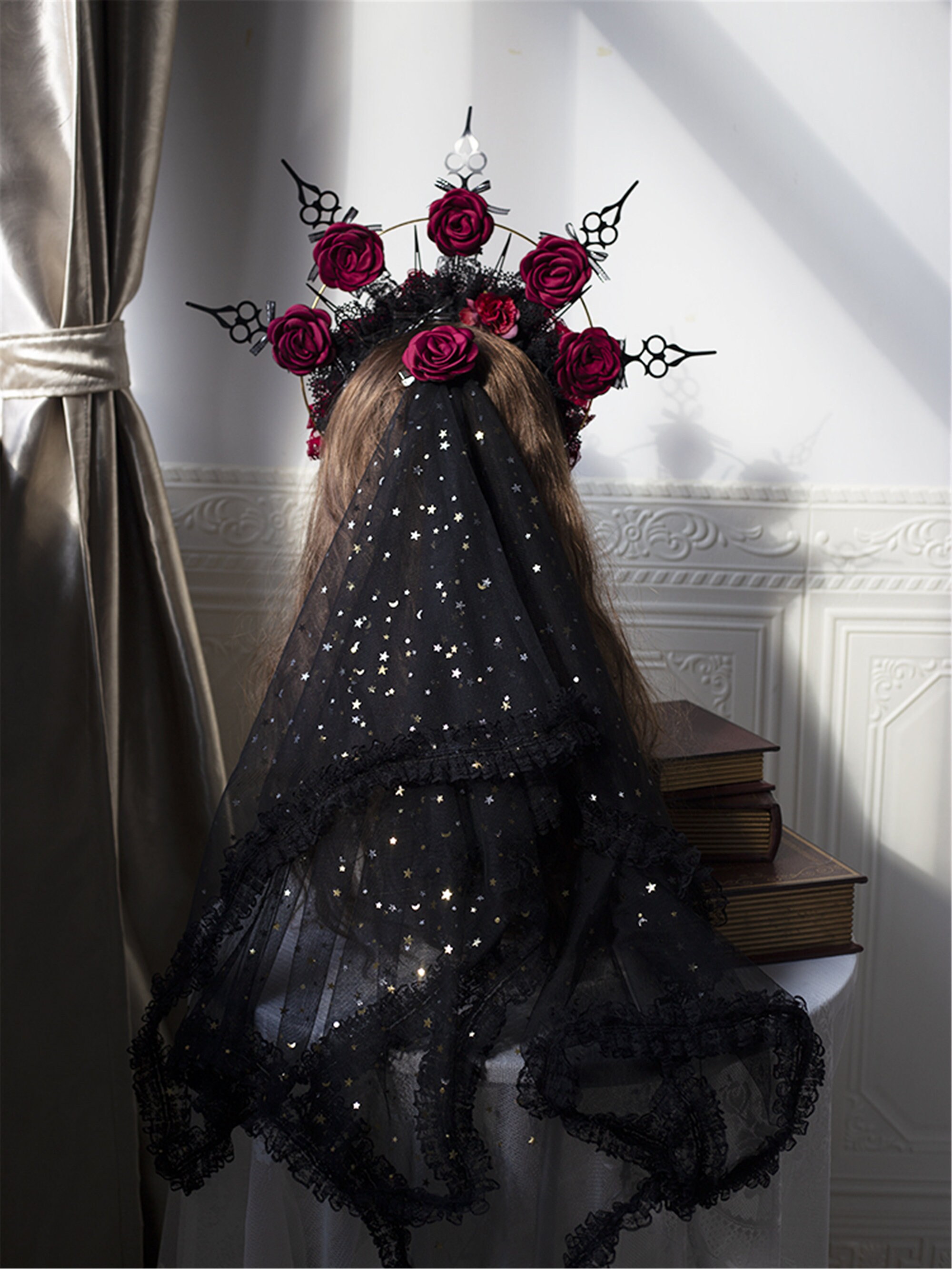 Gothic Rose Lolita Crown.party Crown.witch Crown.gothic - Etsy