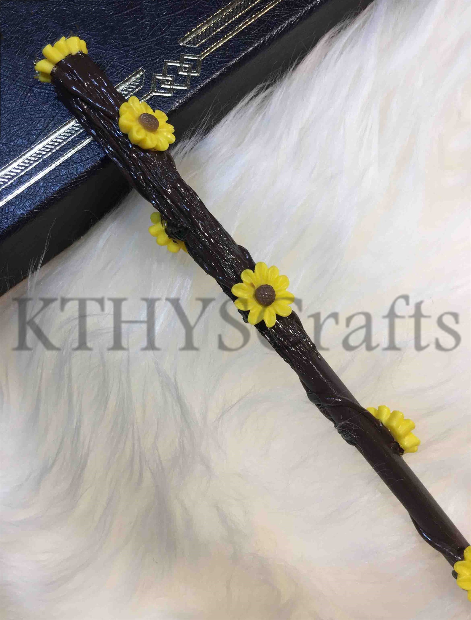 Lovely Yellow Flower Magic Wand Floral Wand.handmade Flower - Etsy