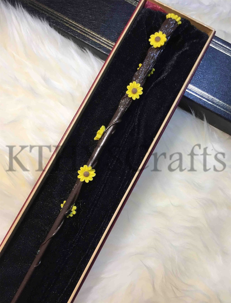 Lovely Yellow Flower Magic Wand Floral Wand.handmade Flower - Etsy