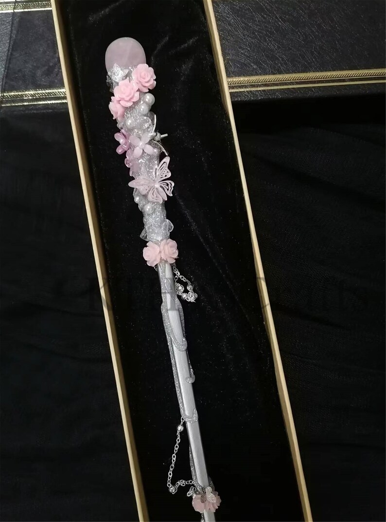 Handmade Flower Butterfly Mysterious Wand Crystal Wand.magic - Etsy