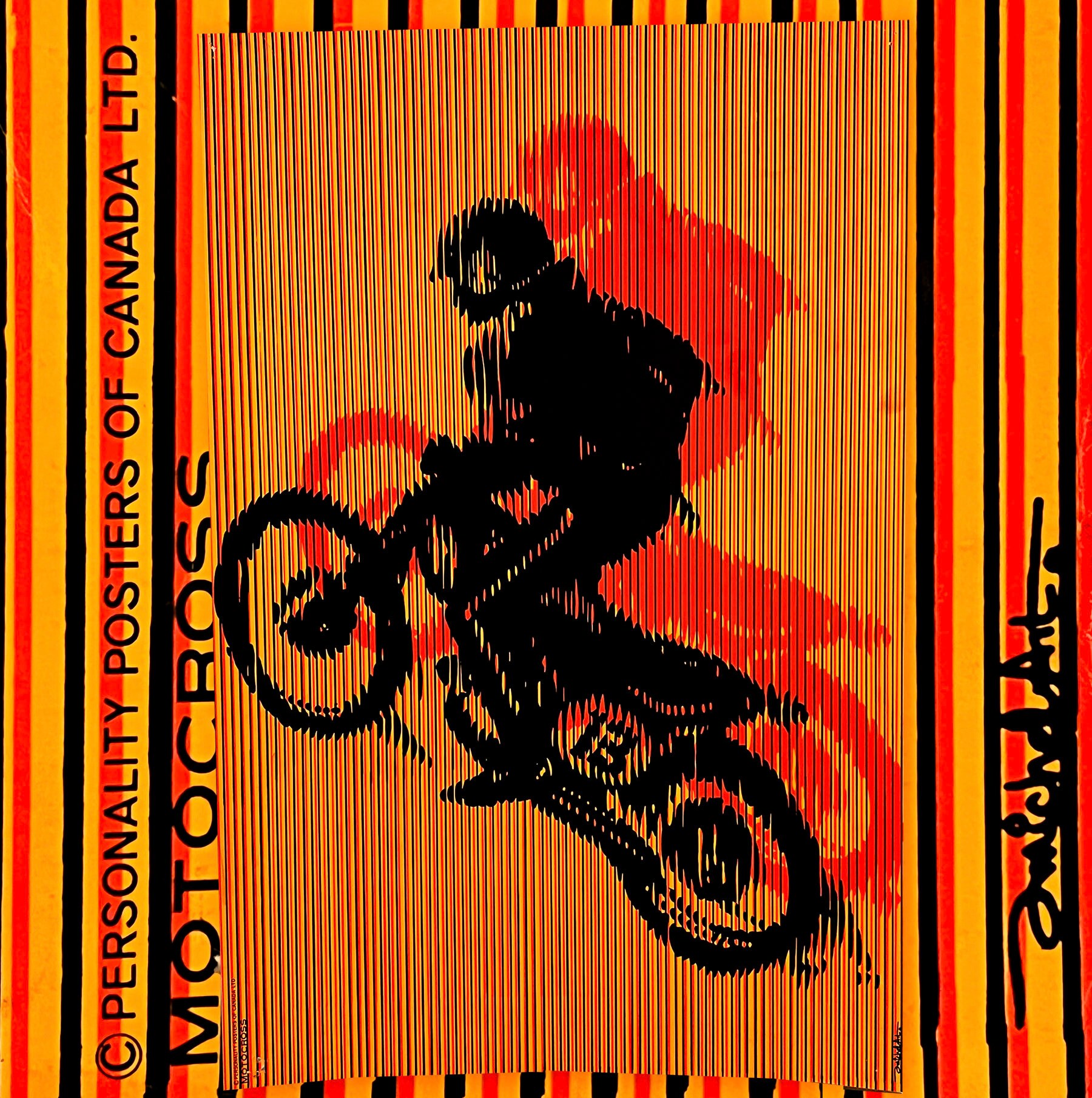 Vintage Motocross Poster - 1970s/80s Psychedelic - Etsy