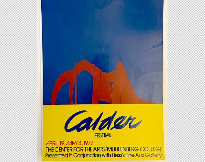 Alexander Calder Exhibition Poster 1977 Calder Festival - Etsy