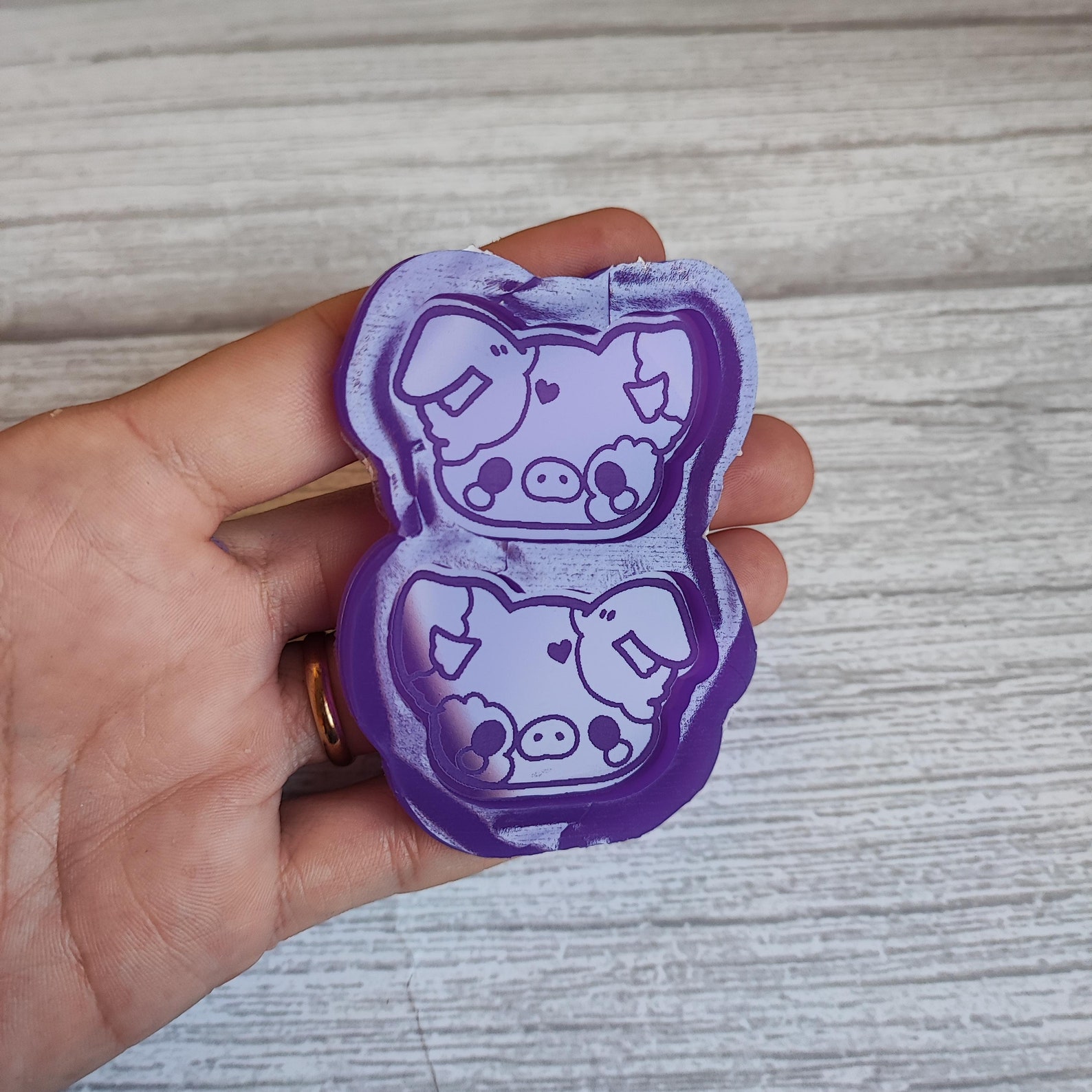 Mold Little Cow - Piggy - Cow - Pig - Resin Mold - Silicone Mold ...