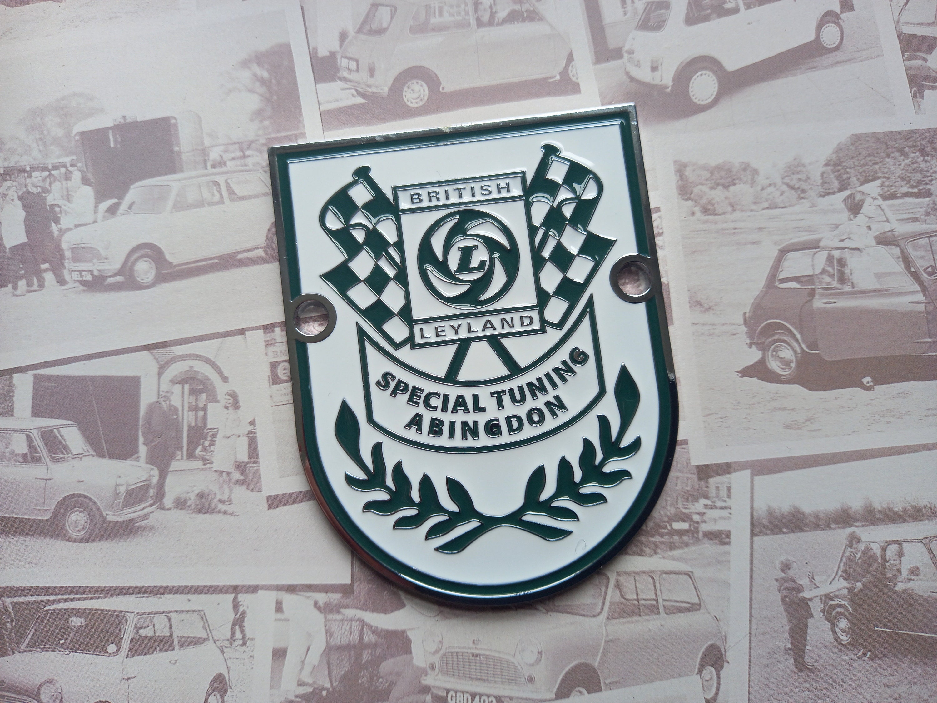 Classic Mini Cooper S MG MGB Vintage Car Badge Special Tuning High ...