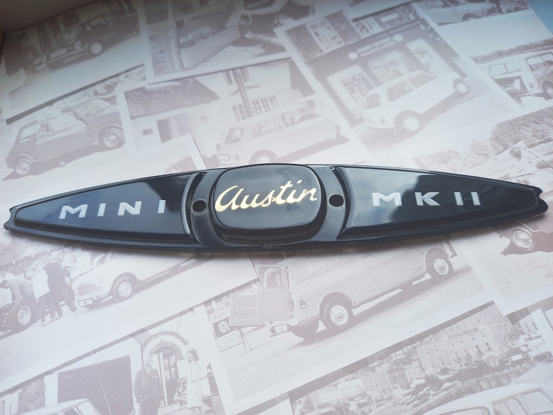 Classic Mini Cooper S NOS Bmc Austin Mk2 Badge Instert Genuine Vintage ...