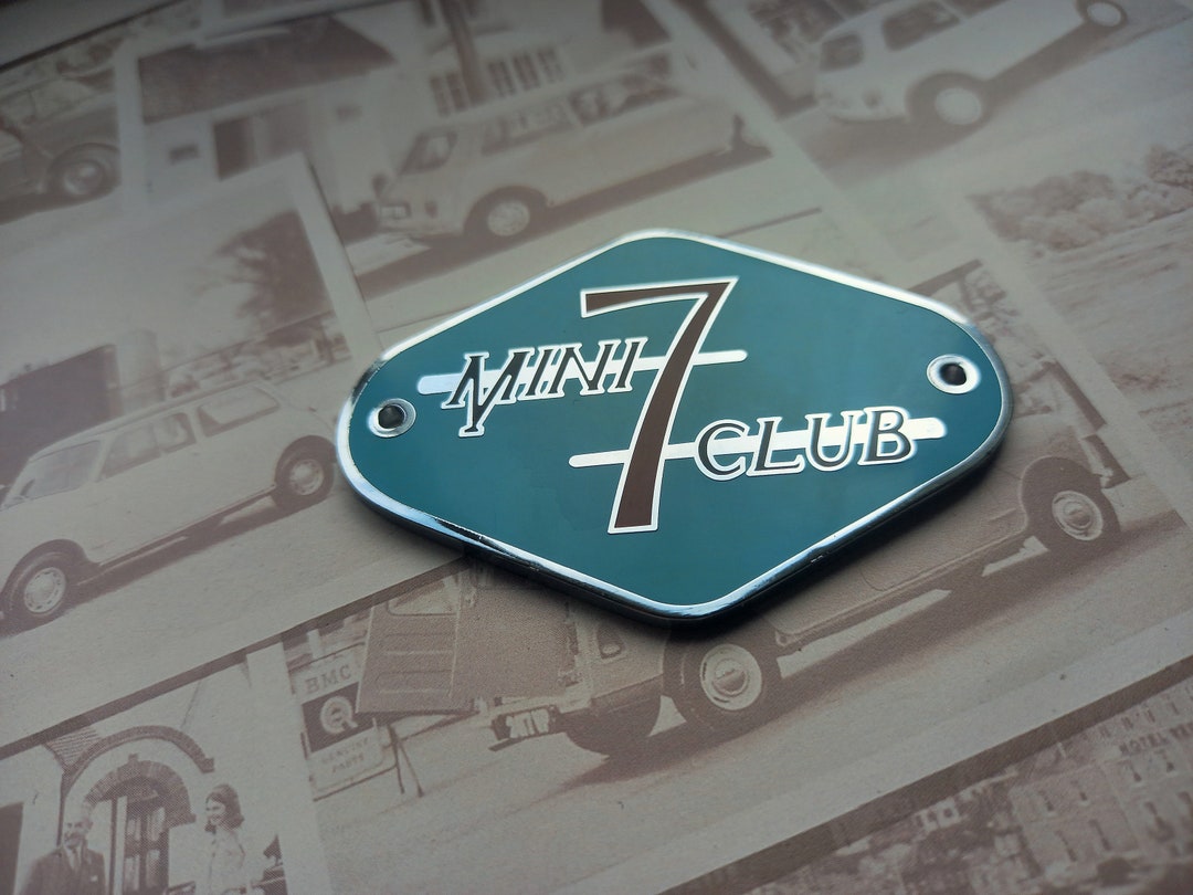 Classic Mini Cooper S MG MGB Vintage Car Badge Seven 7 Club High ...