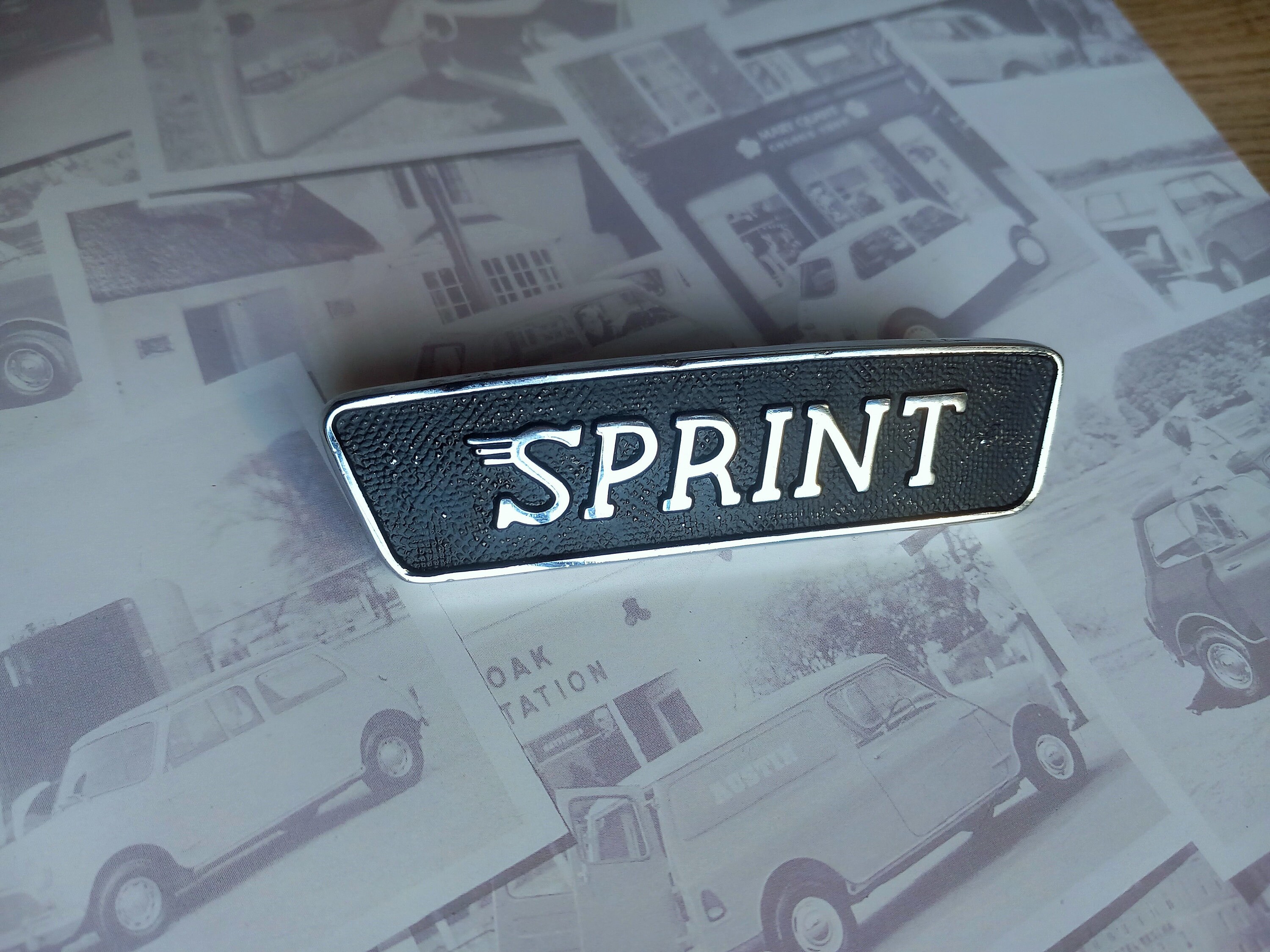 Classic Mini Cooper S Speedwell Sprint Vintage Car High Quality Enamel ...