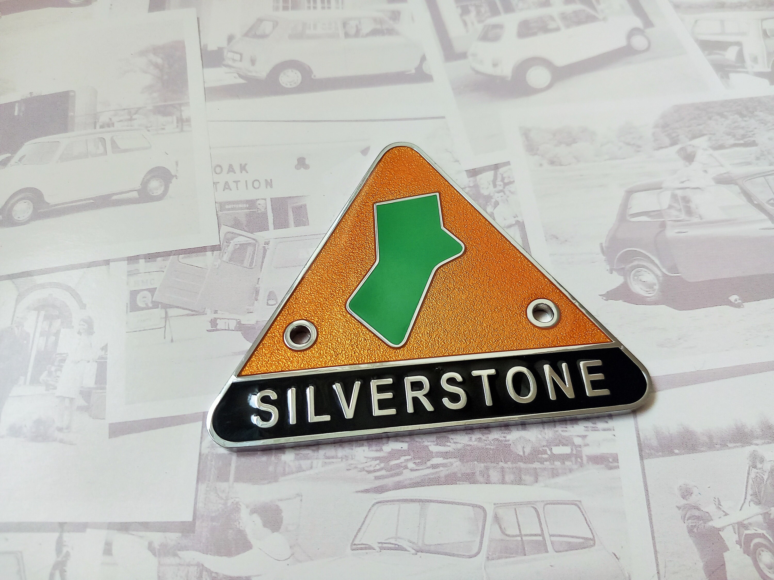 Classic Mini Cooper S Silverstone Grille Badge Vintage Car Enamel Mpi ...
