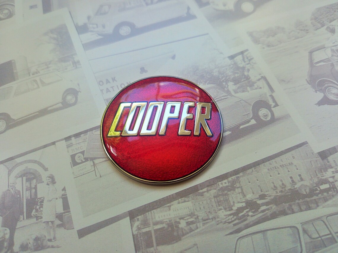 Classic Mini Cooper S Bonnet Boot Badge Insert Vintage Car High Quality ...
