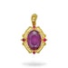 Statement Ruby Necklace 925 Sterling Silver, Red Ruby 16mm Square 14k ...