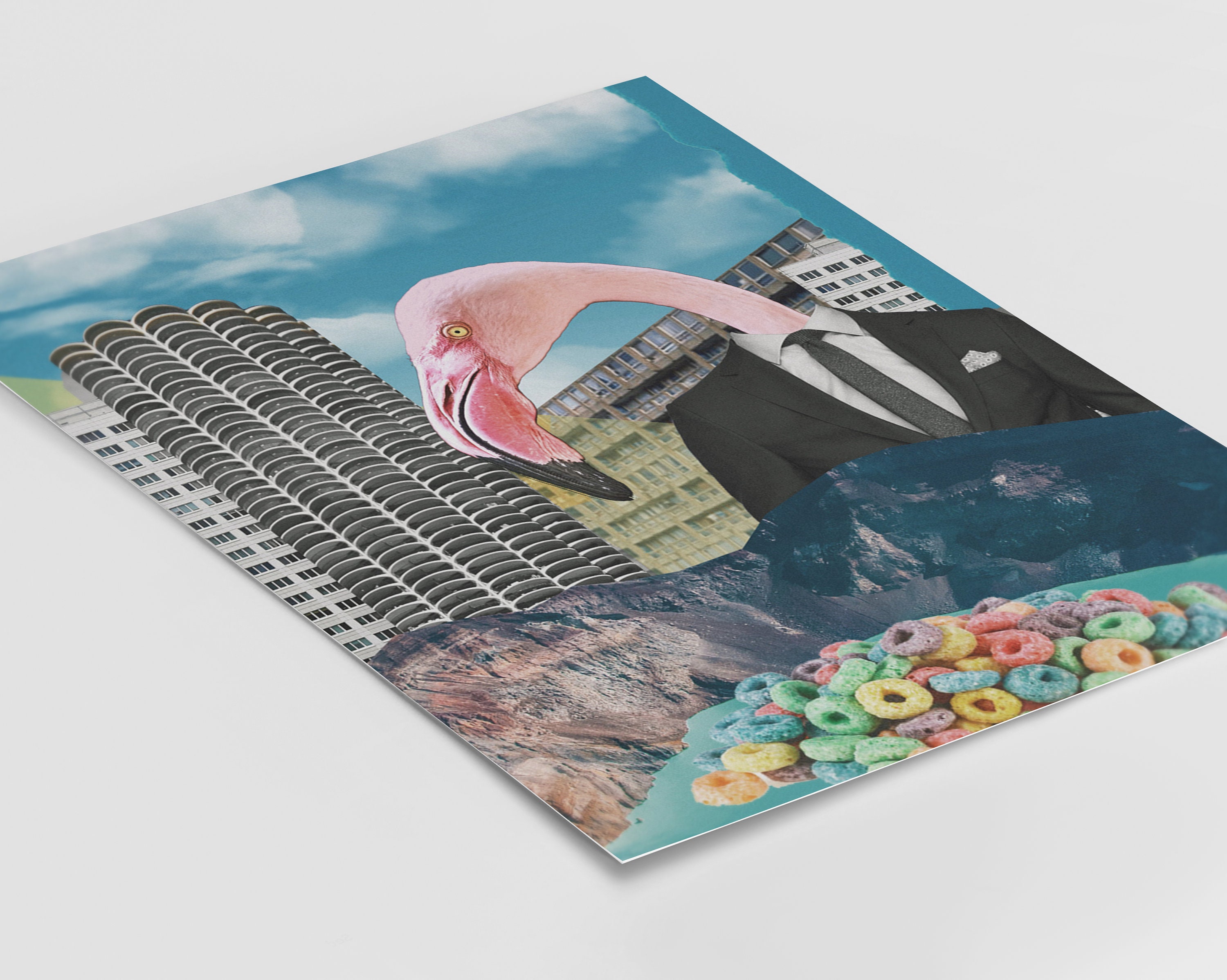 Never Skip Breakfast Surreal Collage Art Print - Etsy