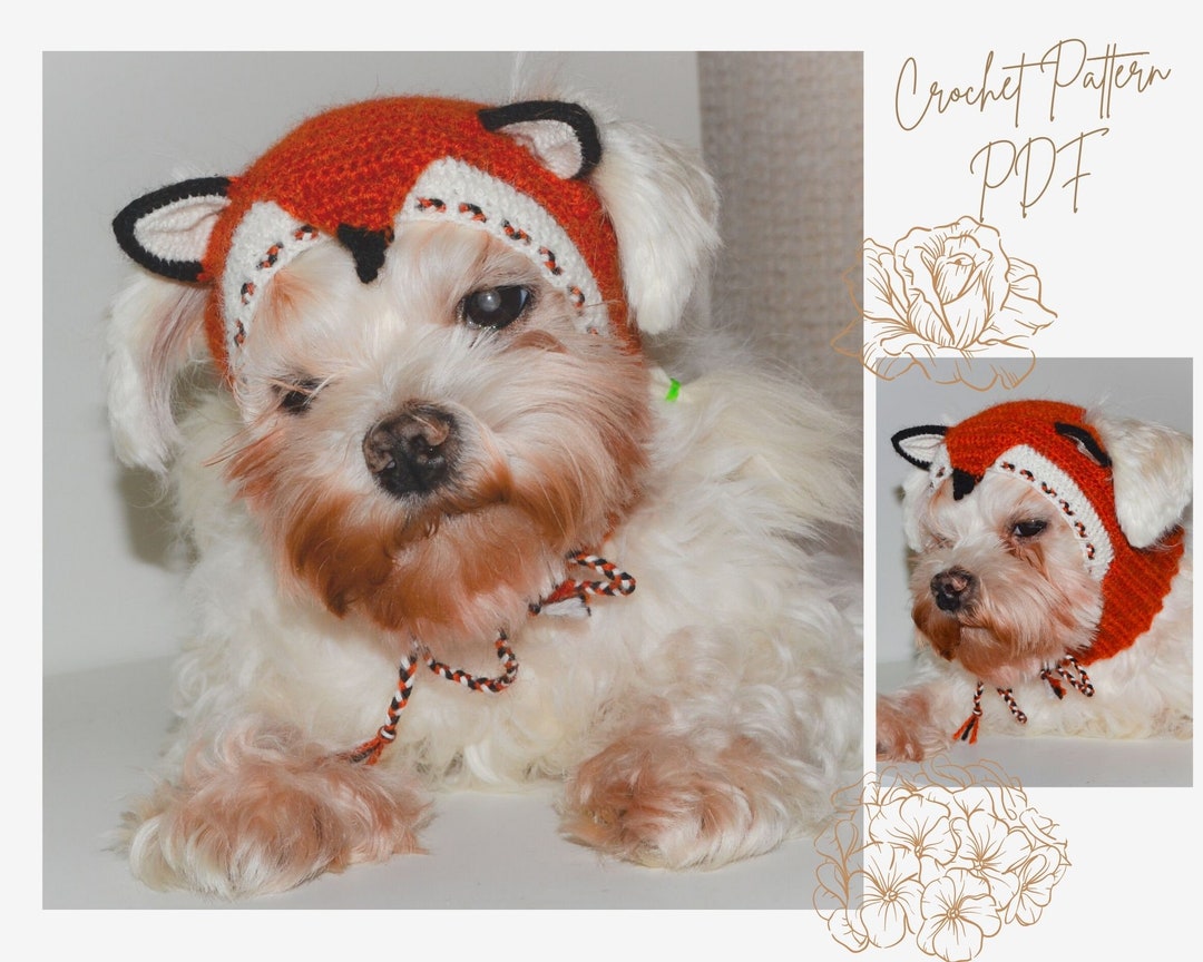Crochet Pattern PDF: Fox Dog Hood Size XS for Small Dog. - Etsy