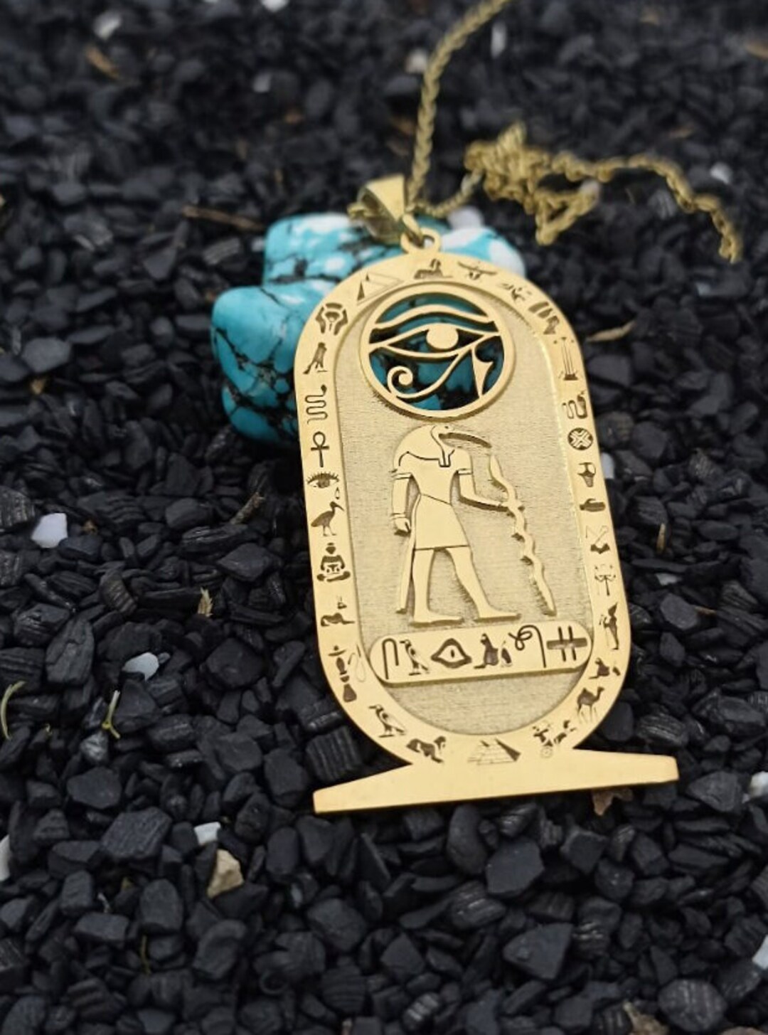 Egyptian God Thoth Necklace Hieroglyph Necklace Jewelry - Etsy Australia