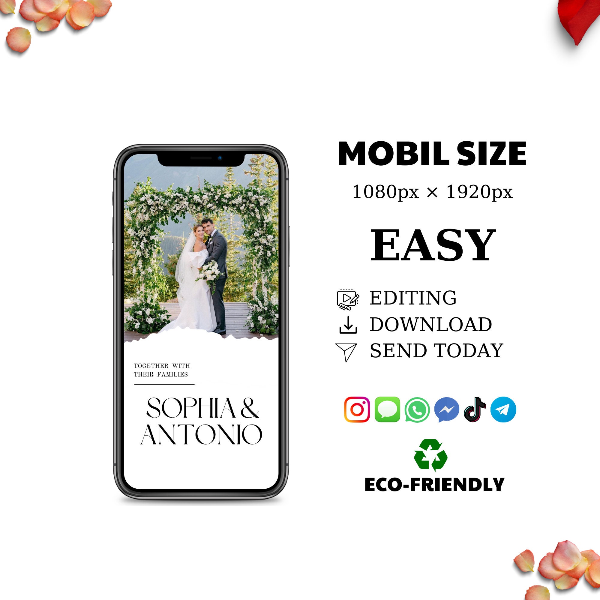 Wedding Digital Video Invitation, Animated Wedding Invitation ...