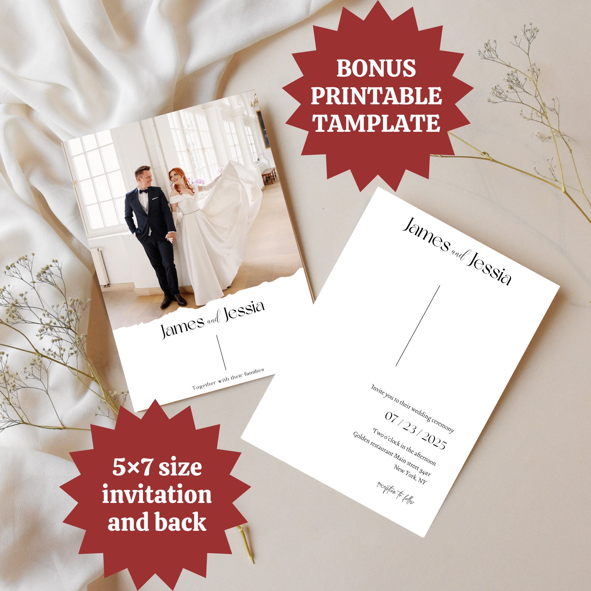 Digital Save the Date Video Invitation Tamplate, Animated Wedding ...