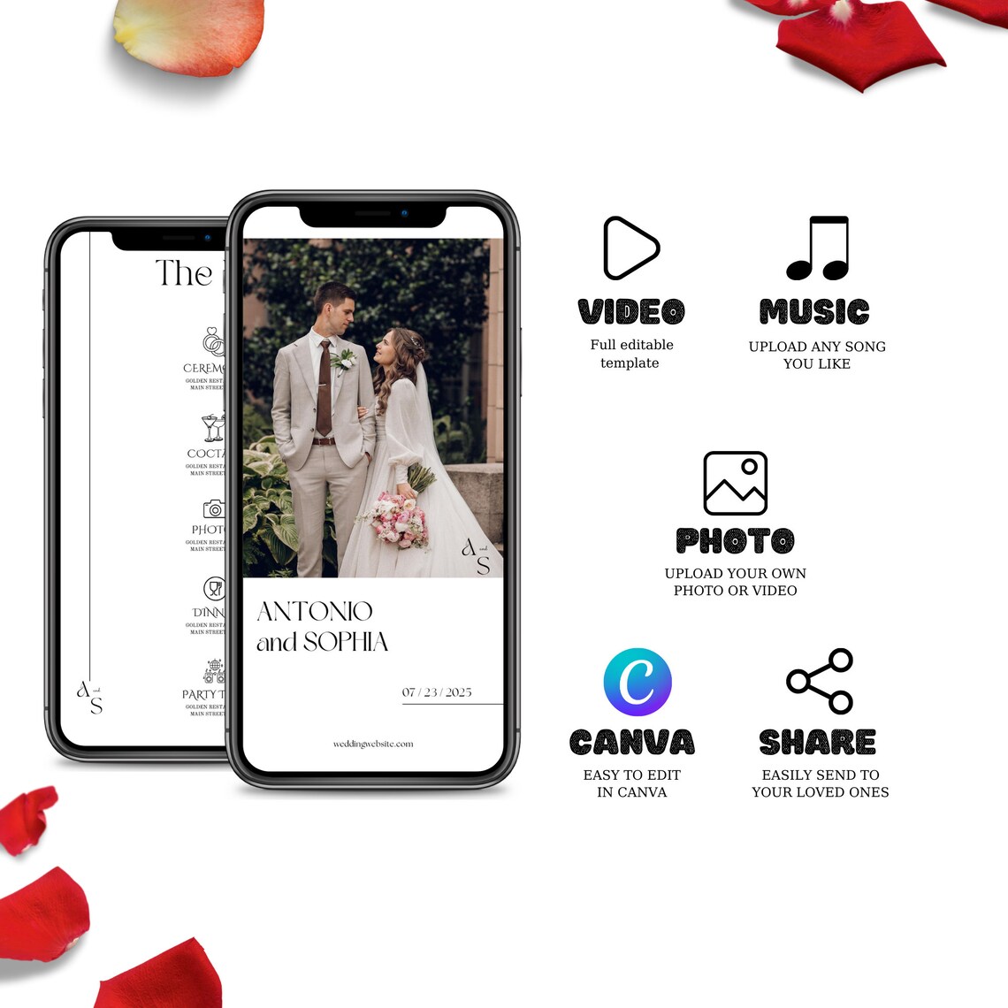 Wedding Digital Video Invitation, Animated Wedding Invitation ...