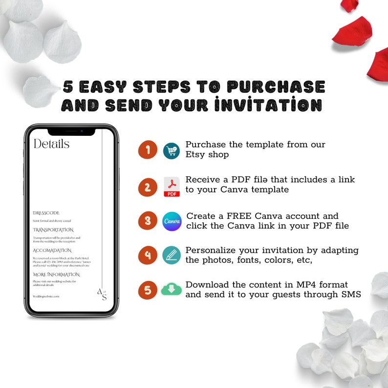 Wedding Digital Video Invitation, Animated Wedding Invitation ...