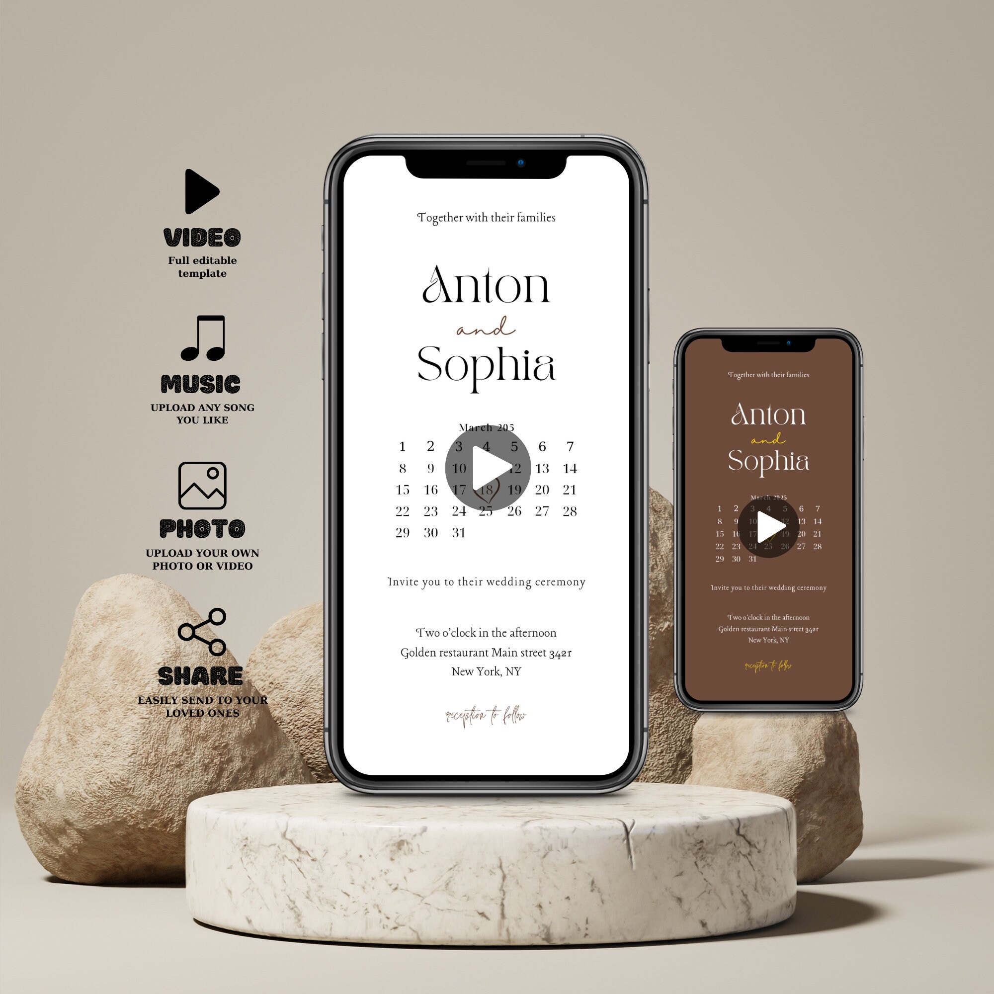 Wedding Video Invitation Tamplate, Animated Invitation, Wedding ...