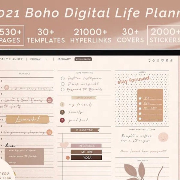 2021 Digital Planner Notability - Etsy