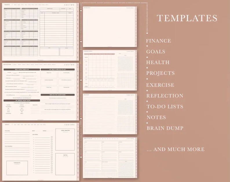 Digital Planner Goodnotes 2021 Minimal Boho Planner Daily Planner ...
