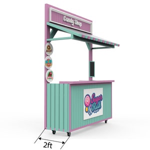 Lemonade Stand DIY - Play Store - Business Cart With Wheels - Ice Cream ...