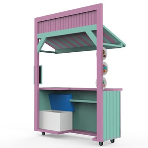 Lemonade Stand DIY - Play Store - Business Cart With Wheels - Ice Cream ...