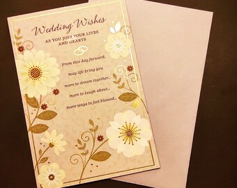 Best Wishes Postcard | Etsy