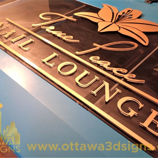 3d Personalized Brass Sign - Etsy