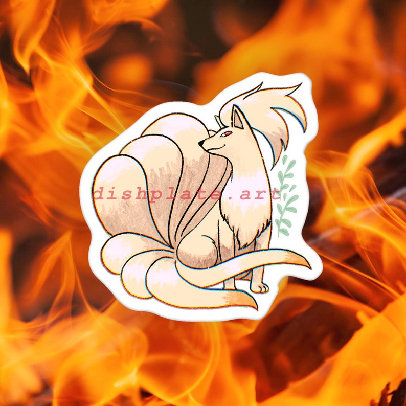 Ninetales Sticker Waterproof Scratch Resistant - Etsy