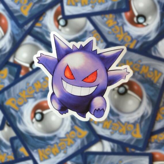 Gengar Pokemon Sticker Handmade - Etsy