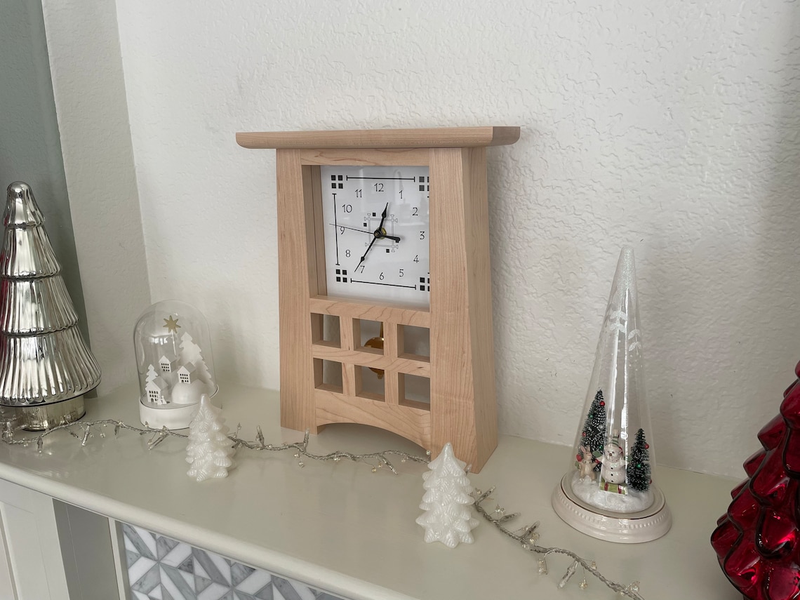 Mission/craftsman/arts & Crafts Wall Clock - Etsy