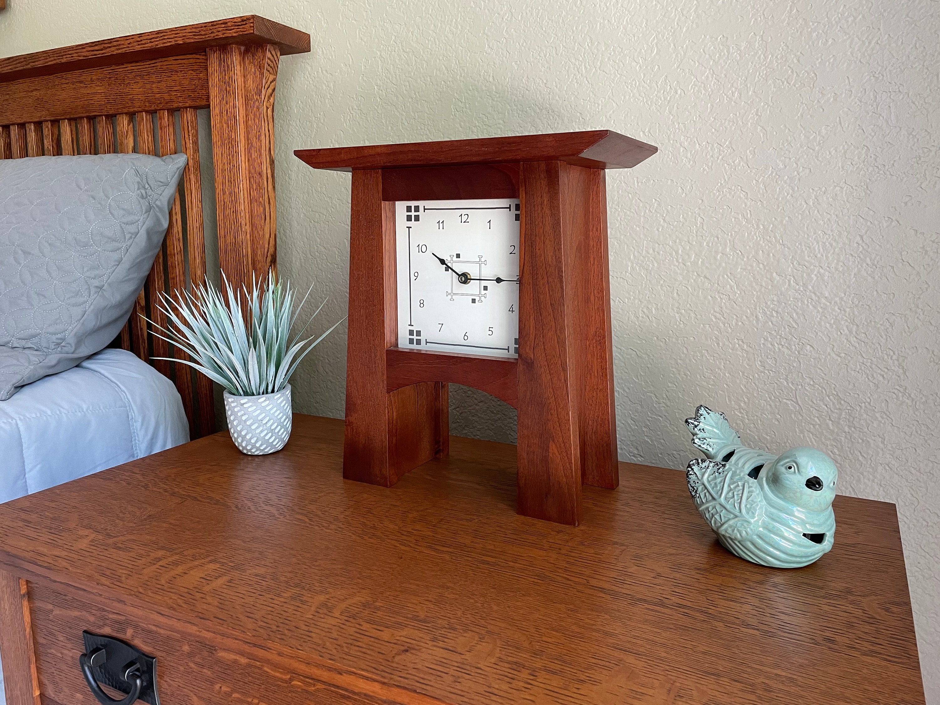 Mission/craftsman/arts & Crafts Arched Clock | Etsy