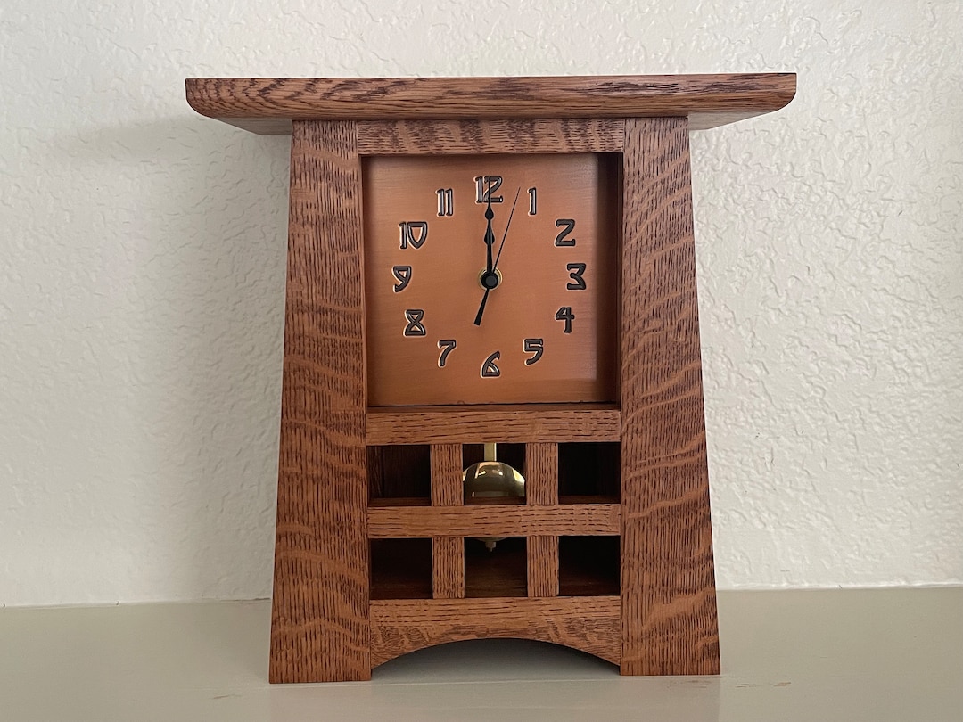 Mission/craftsman/arts & Crafts Clock - Etsy