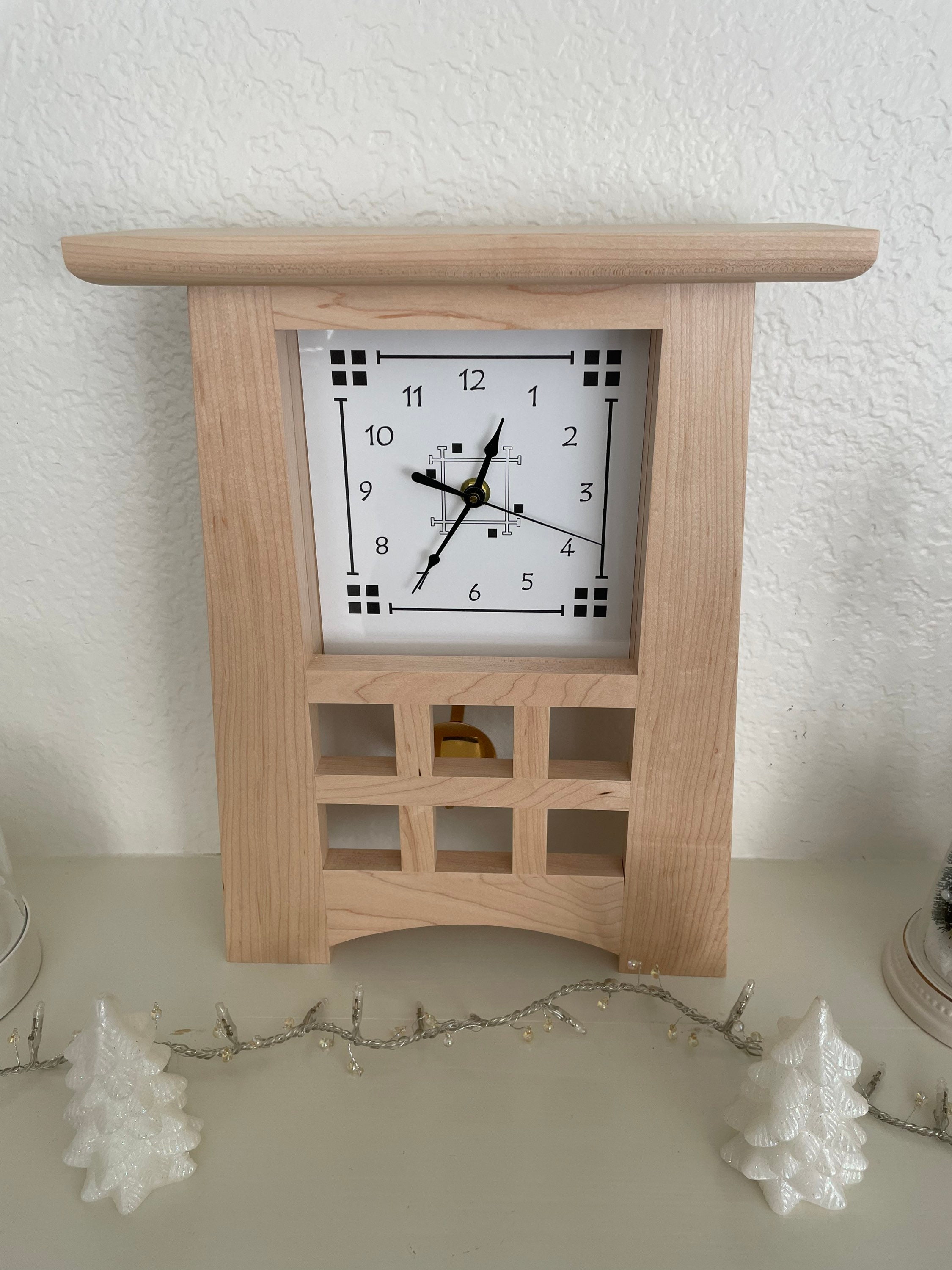 Mission/craftsman/arts & Crafts Wall Clock - Etsy