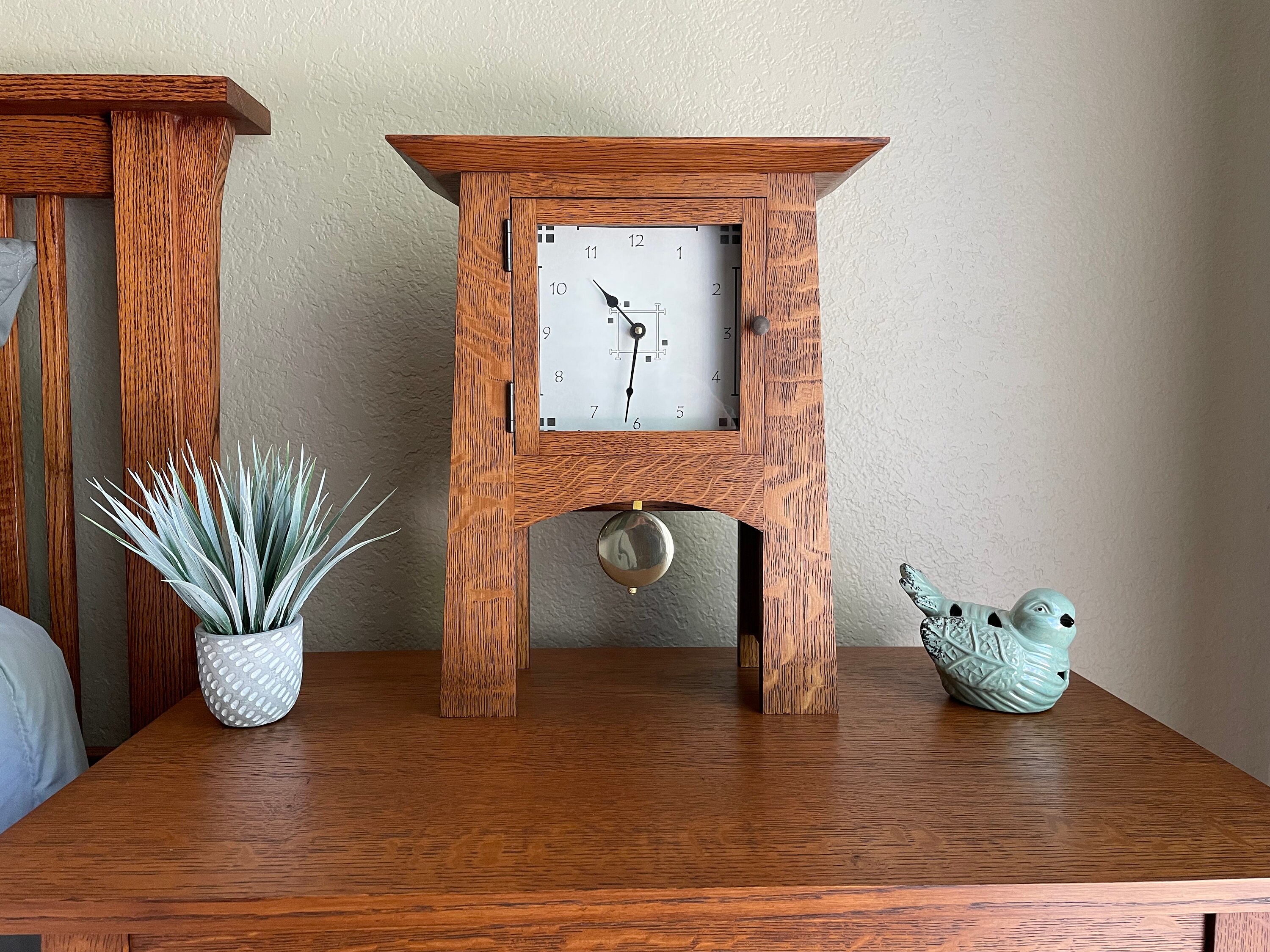 Mission/craftsman/arts & Crafts Arched Clock | Etsy