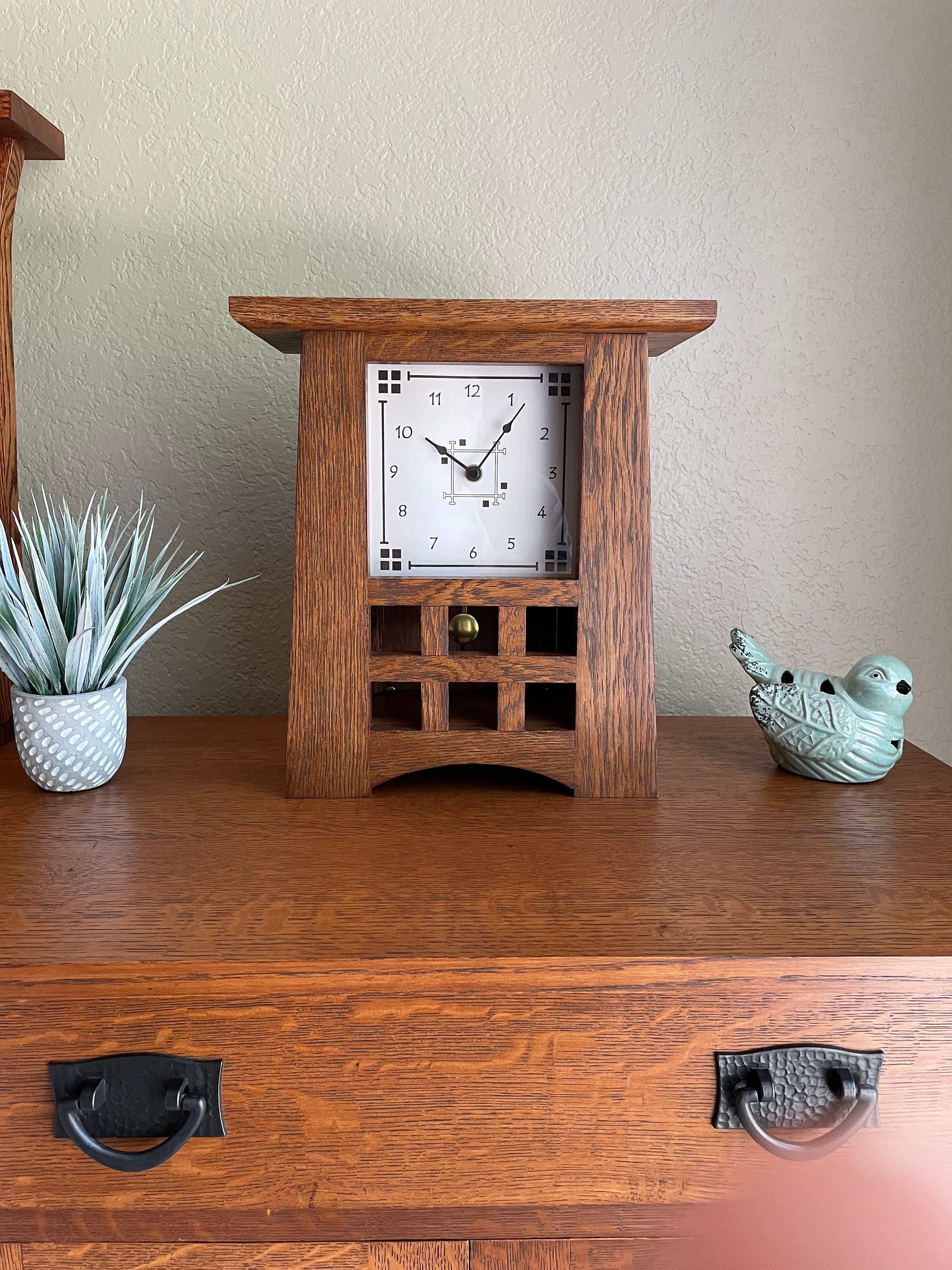 Mission/craftsman/arts & Crafts Clock - Etsy