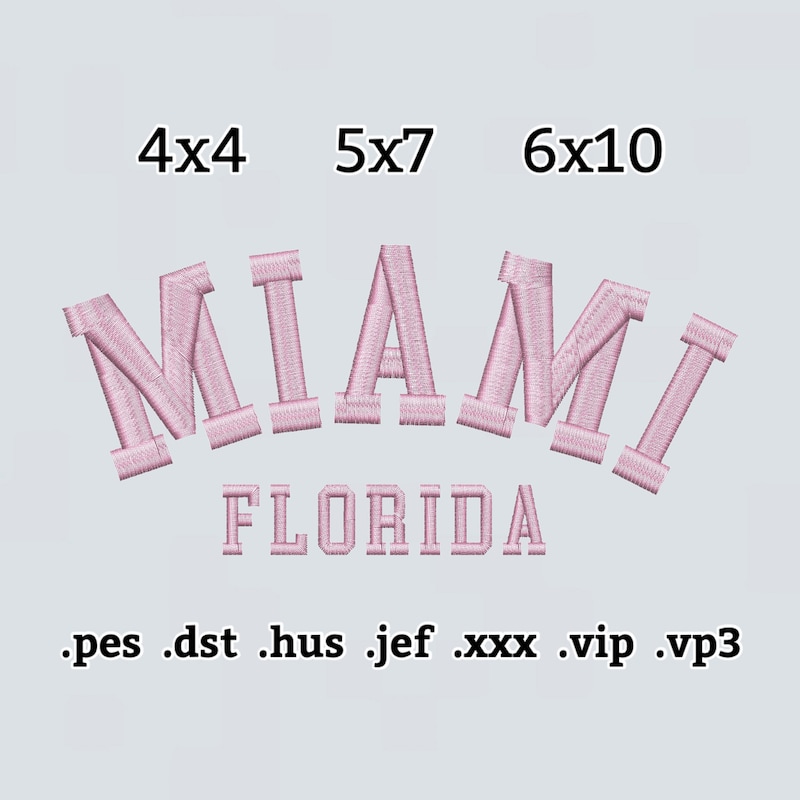 Miami Embroidery - Etsy