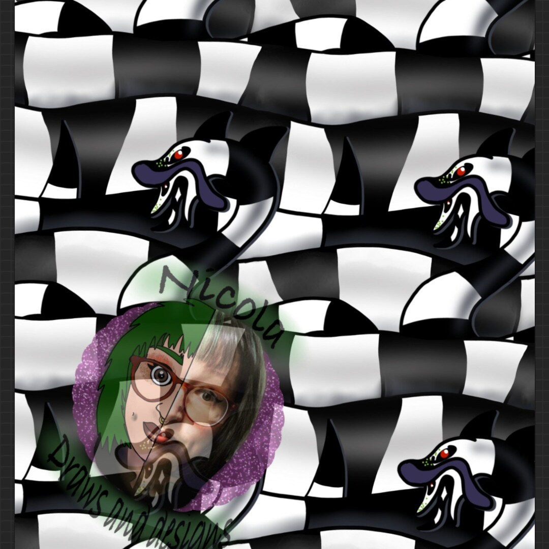 Mono Monster Snakes Seamless Pattern - Etsy